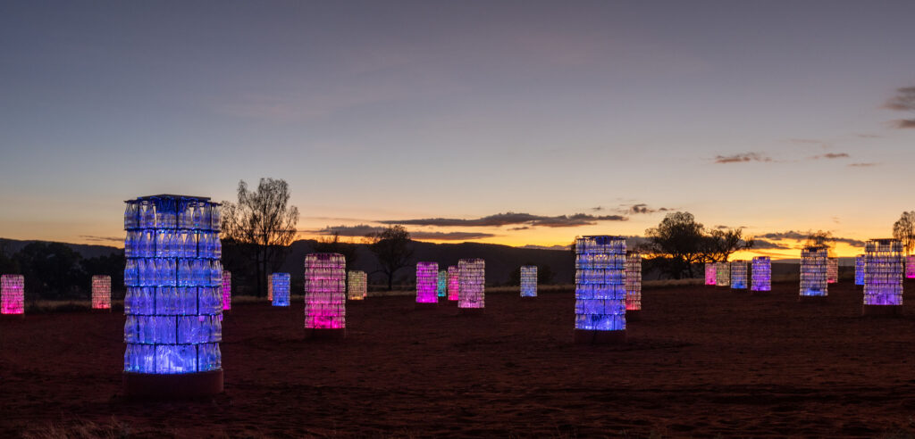 Light Towers, Discovery Parks, Kings Canyon, Australia - Bruce Munro Studio