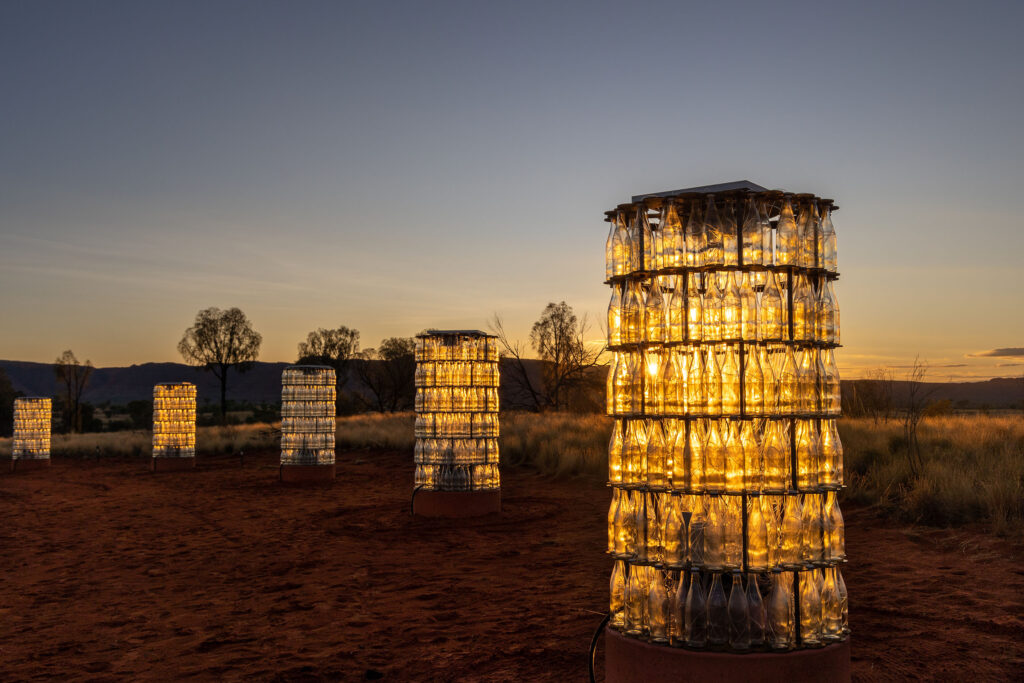 Light Towers, Discovery Parks, Kings Canyon, Australia - Bruce Munro Studio