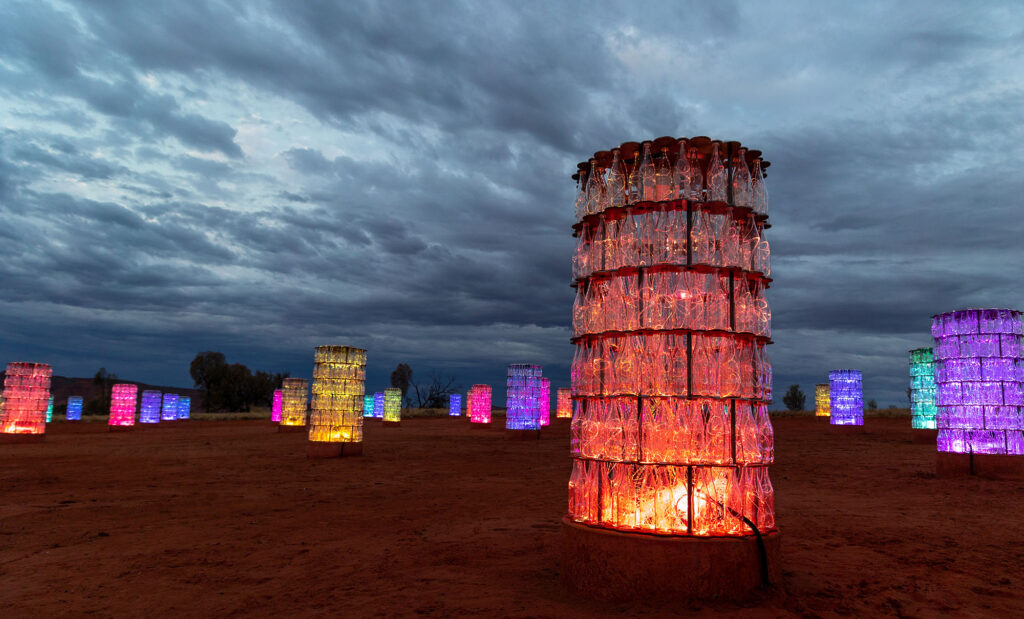 Light Towers, Discovery Parks, Kings Canyon, Australia - Bruce Munro Studio