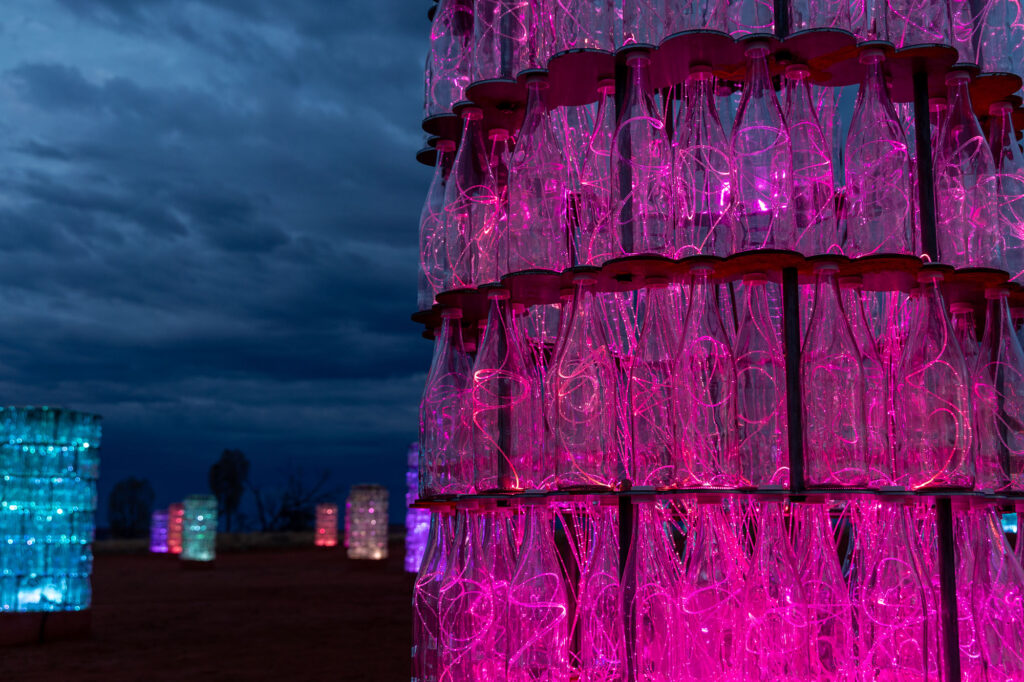 Light Towers, Discovery Parks, Kings Canyon, Australia - Bruce Munro Studio