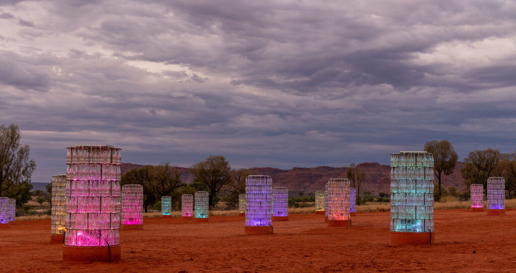 Light Towers, Discovery Parks, Kings Canyon, Australia - Bruce Munro Studio